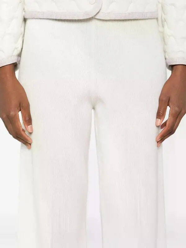 Fabiana Filippi Ribbed Trousers - White