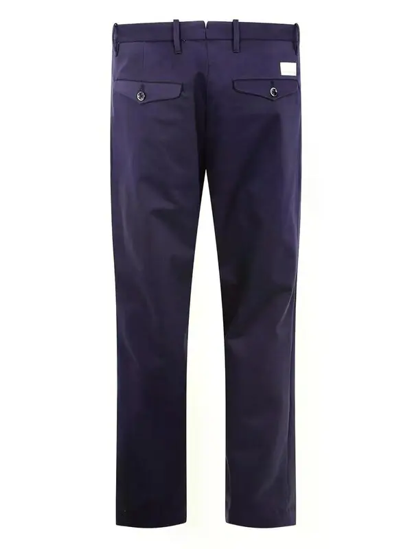NINE:INTHE:MORNING Button-fastening Cotton Trousers - Blue