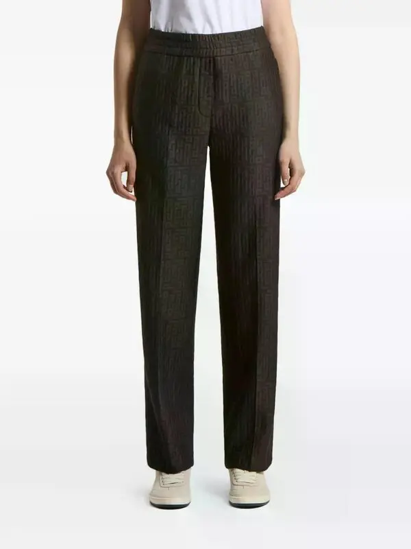 Peserico Geometric-pattern Trousers