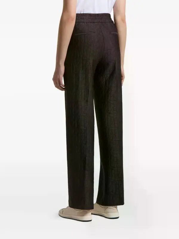 Peserico Geometric-pattern Trousers