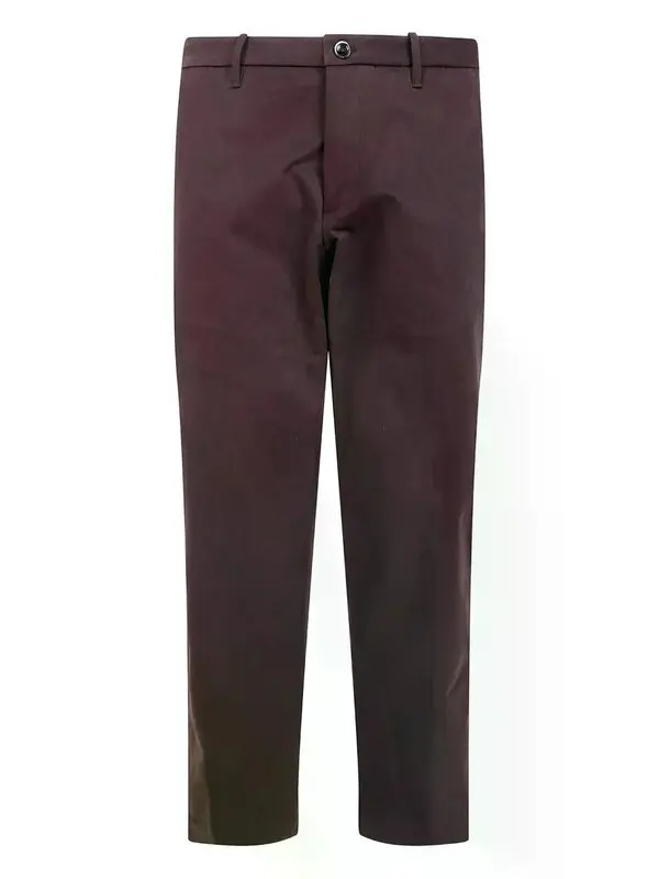 NINE:INTHE:MORNING Button-fastening Cotton Trousers - Brown