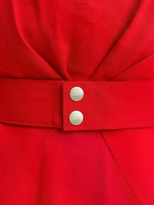 16Arlington Aeta Strapless Belted Maxi Dress - Red