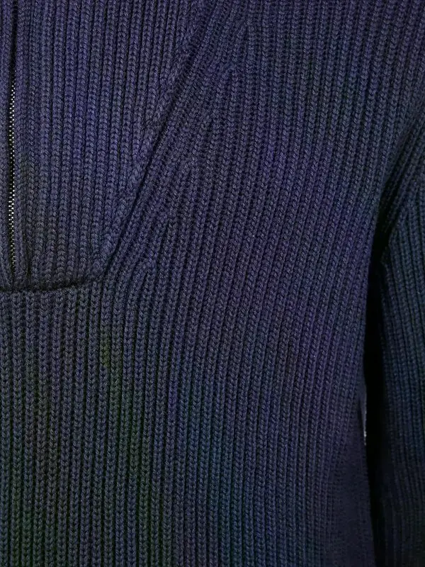 FILIPPO DE LAURENTIIS High-neck Wool Sweater - Blue