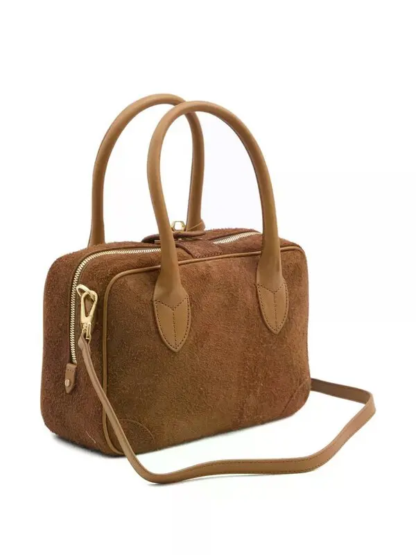 GOLDEN GOOSE Vita Zip-top Leather Tote Bag - Brown