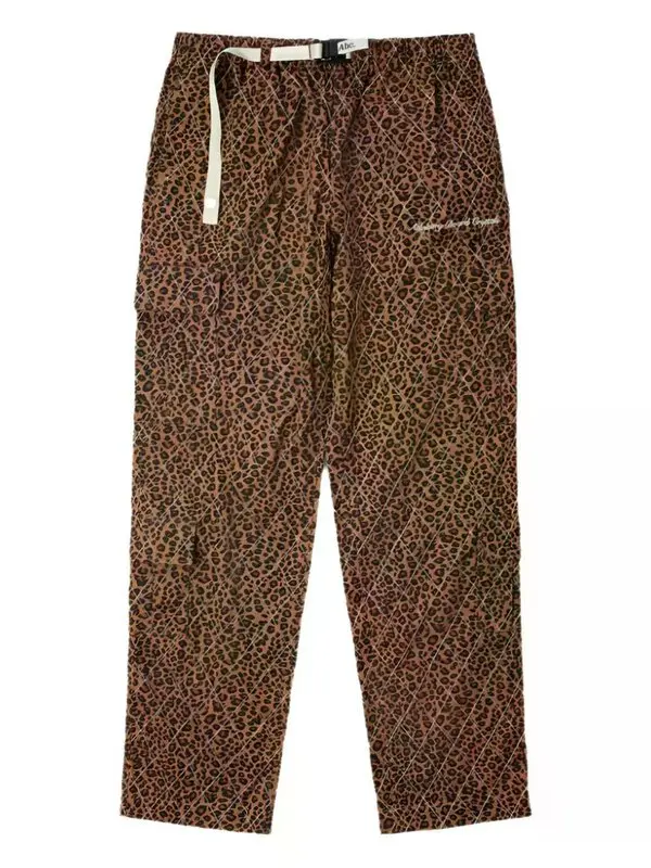 ADVISORY BOARD CRYSTALS Leopard-print Cargo Trousers