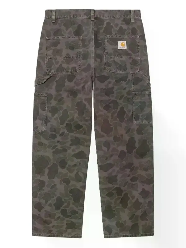 Carhartt Work In Progress Cotton Camouflage Trousers - Brown