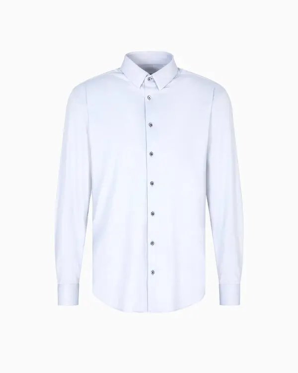 Giorgio Armani Classic Stretch Button-down - Light_blue