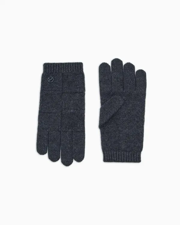 Giorgio Armani Cashmere Gloves - Grey