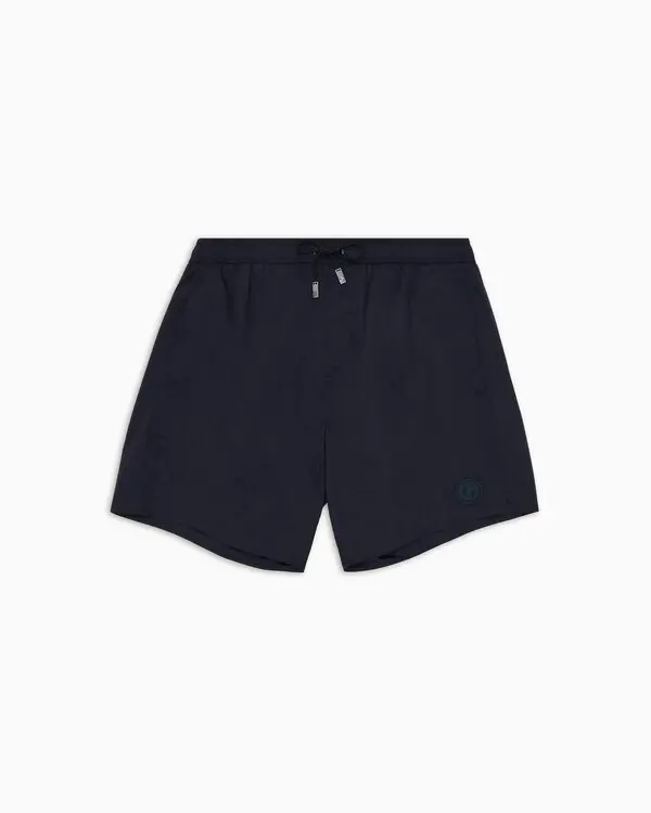 Giorgio Armani Swim Trunks - Navy_blue