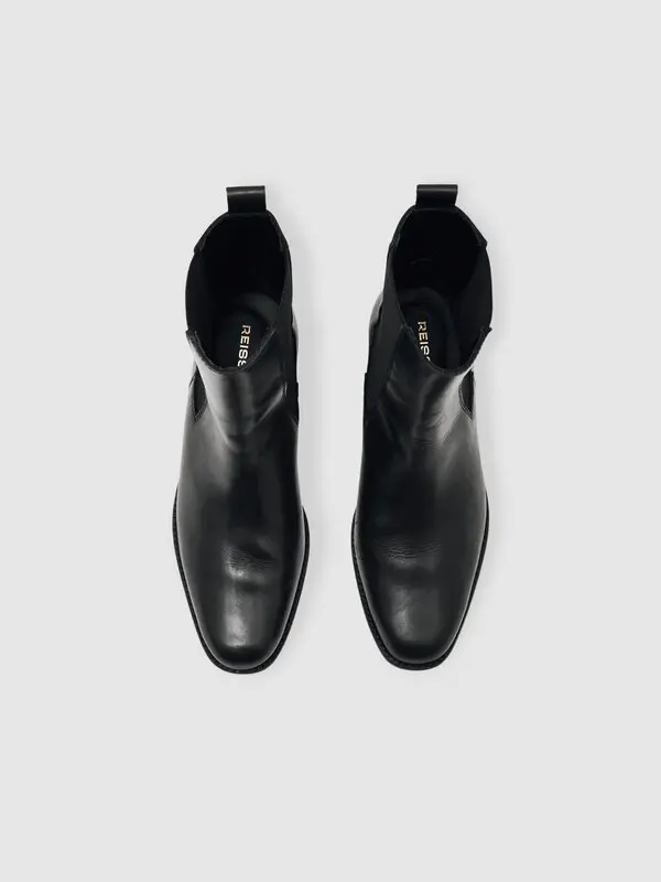 REISS Maeva Leather Chelsea Boots