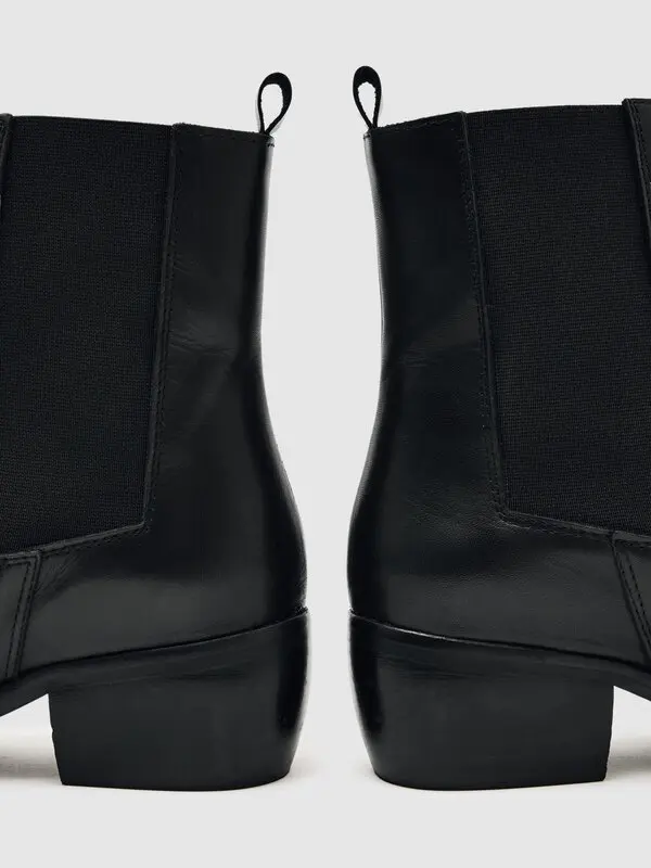 REISS Maeva Leather Chelsea Boots