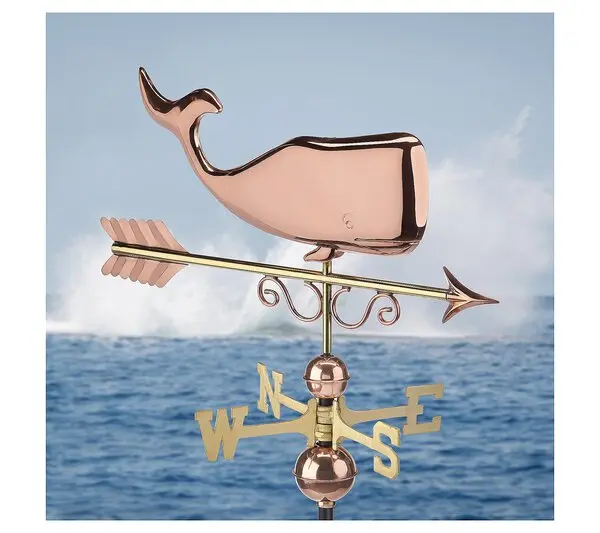 GOOD DIRECTIONS Save The Whales Weathervane Pure Copper Go Od Directions - One-color