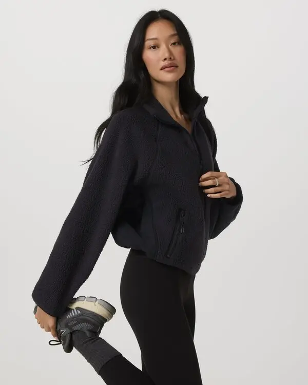 Vuori Alpine Fleece Jacket - Black