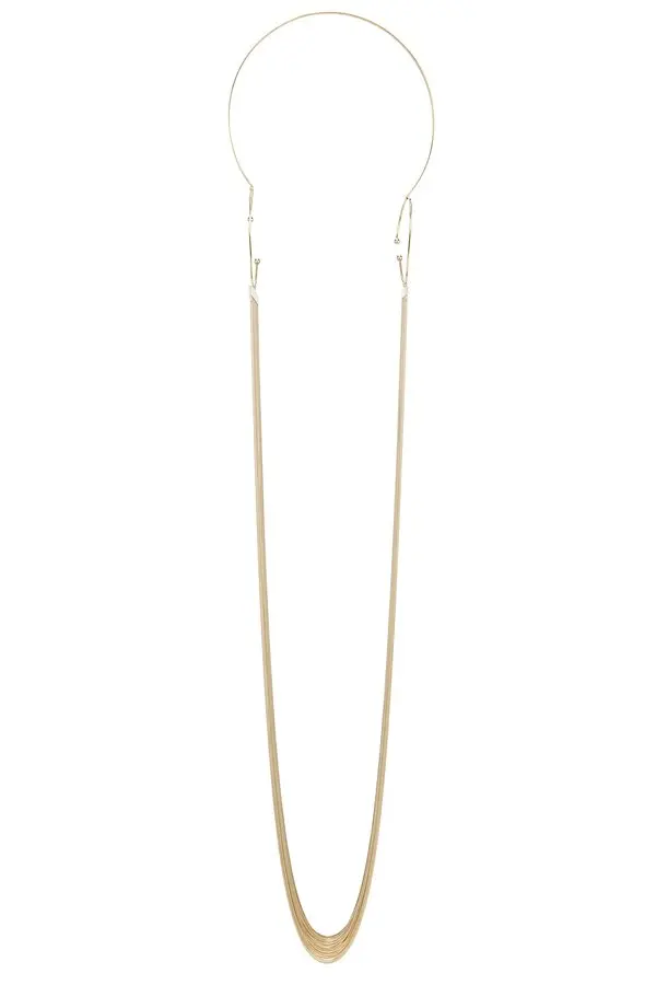 Alaïa Metallic Gold Headpiece