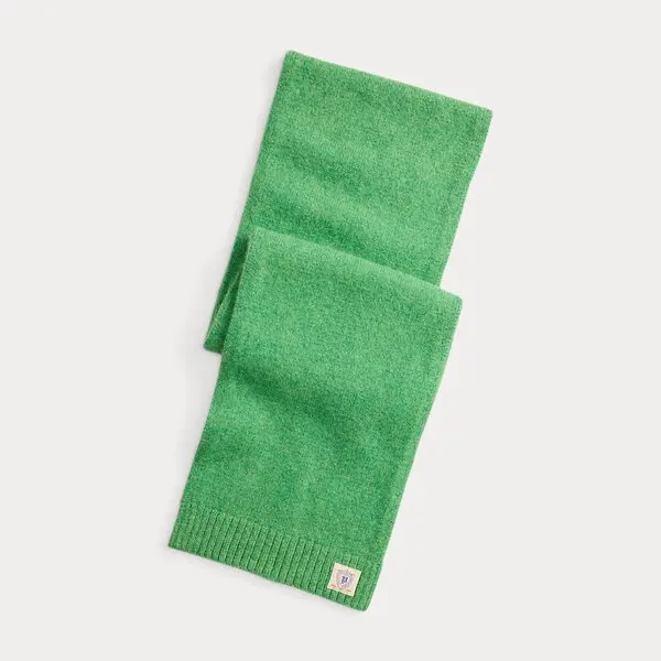 Ralph Lauren Brushed Wool Scarf - Haven Green