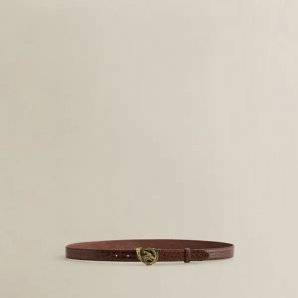 Ralph Lauren Alligator Belt - Brown