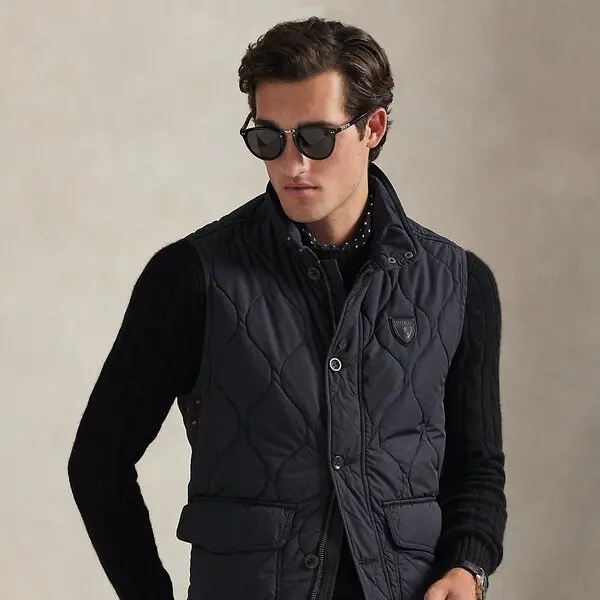 Ralph Lauren Eastham Quilted Vest - Polo Black