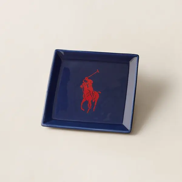 Ralph Lauren Polo Icon Trinket Tray - Navy/red