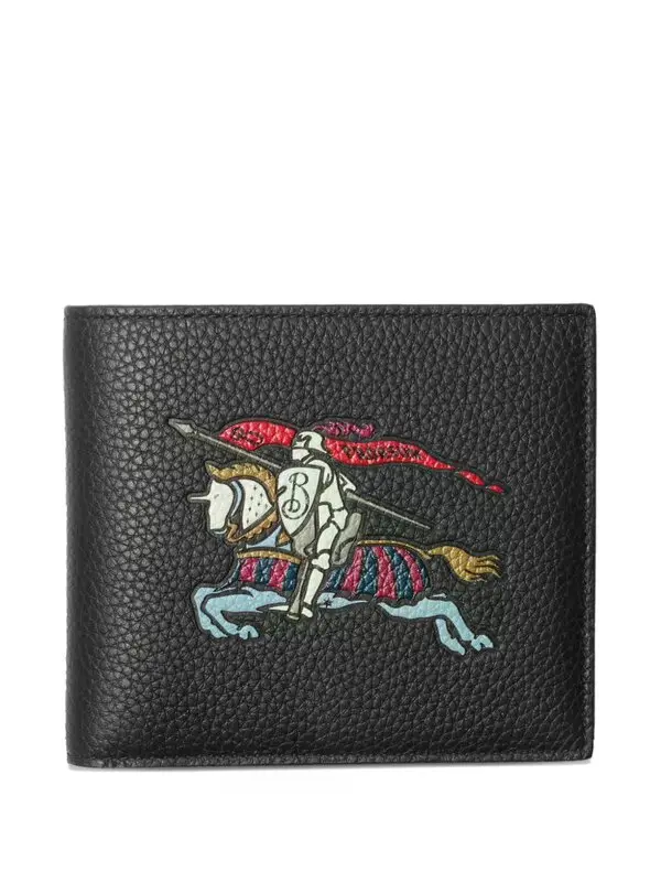 Burberry Bi-fold Leather Wallet - Black