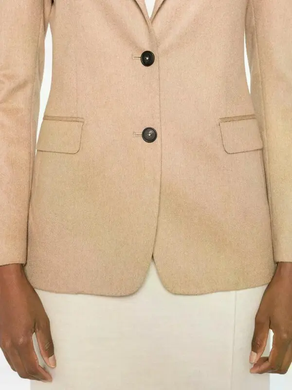 Tagliatore Camel Hair Single-breasted Blazer