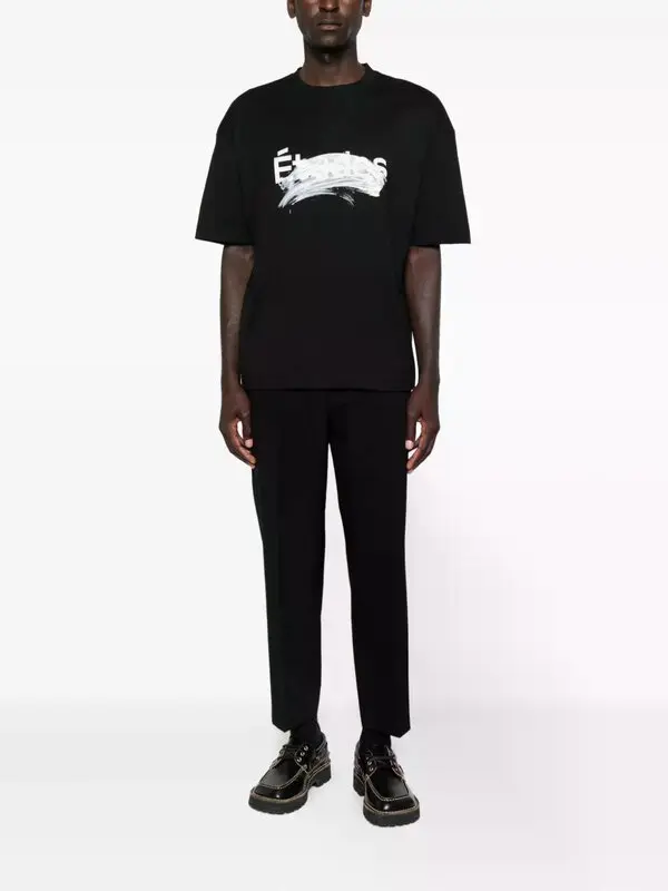 Études Studio Smudged-logo Organic Cotton T-shirt