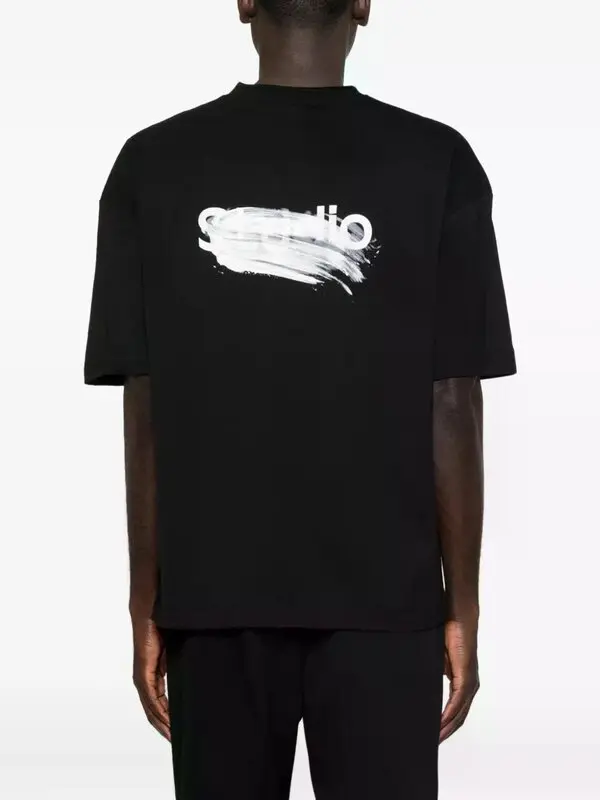 Études Studio Smudged-logo Organic Cotton T-shirt
