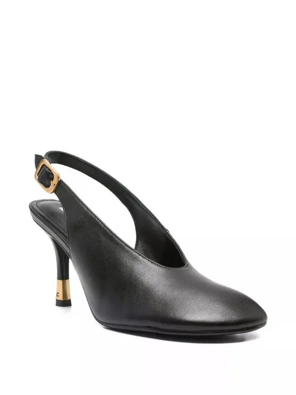 Lola Cruz Leather Slingback Pumps