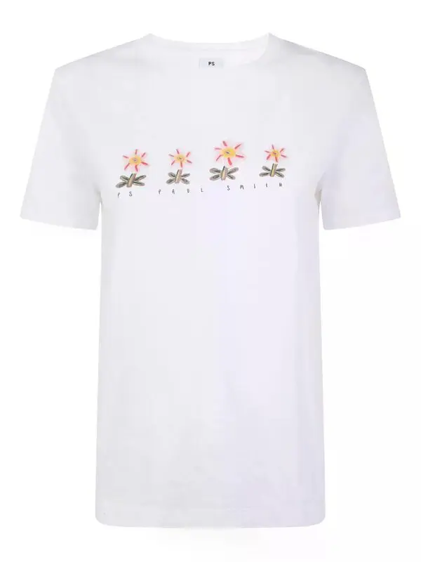 Paul Smith Flower-print Cotton T-shirt