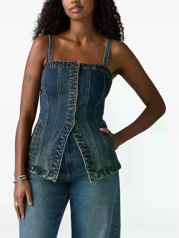 LEVI'S Button-front Denim Top