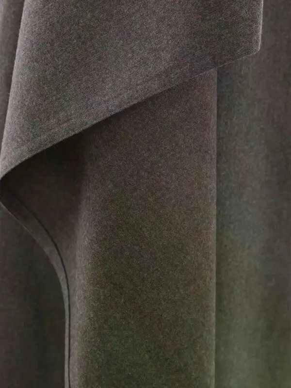 Dusan Elastic-waist Wool Skirt - Grey