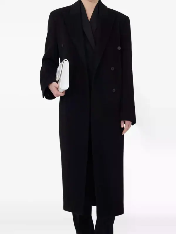 Loulou De Saison Rosco Double-breasted Coat - Black
