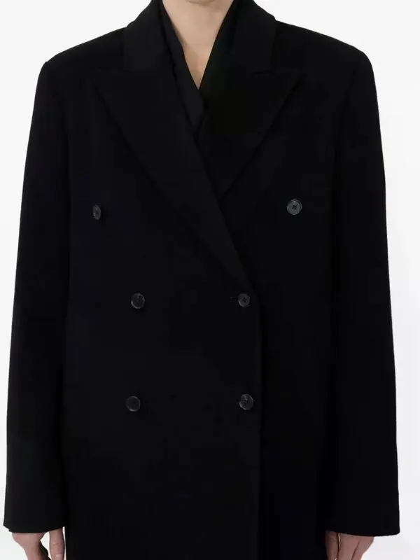 Loulou De Saison Rosco Double-breasted Coat - Black
