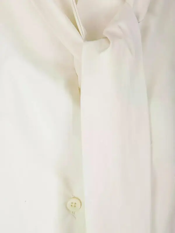 THELATEST Tie-neck Cotton Shirt