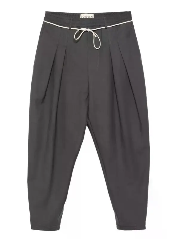 MORDECAI Pleated Drawstring Trousers