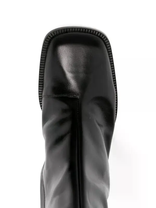 NODALETO Zip-detail Leather Boots