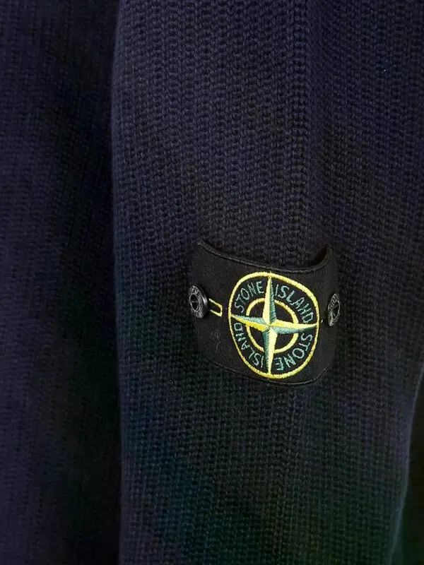 Stone Island High-neck Logo-patch Sweater