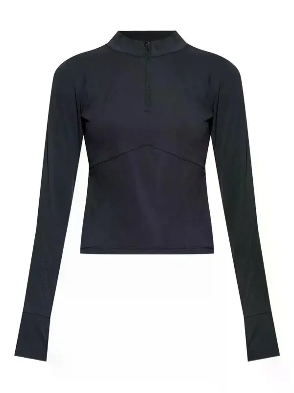 RETHINKIT STUDIOS Half-zip-neck Top - Black