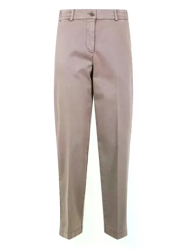 Seventy Elastic-waistband Cotton Trousers - Neutrals