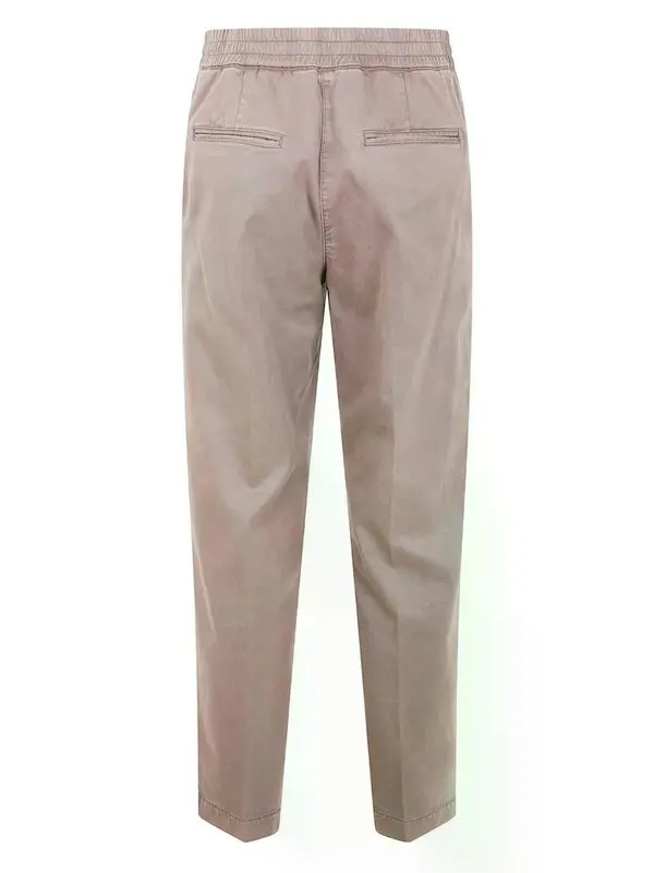 Seventy Elastic-waistband Cotton Trousers - Neutrals