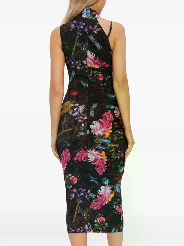 Versace Floral-print Midi Dress