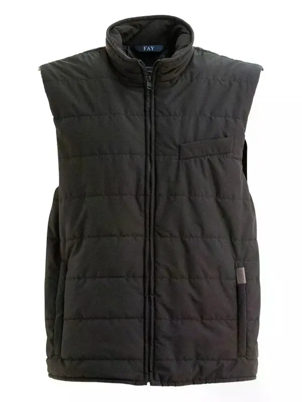 FAY Quilted Zip-front Gilet