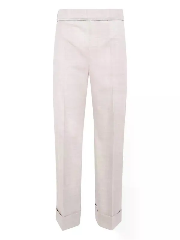 D.exterior Trimmed Wool Trousers