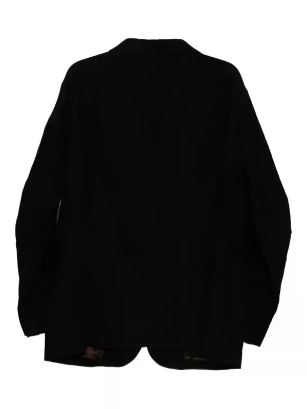 DEVOA Button-embellished Wool Blazer