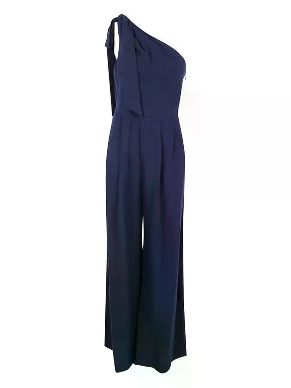 Ralph Lauren One-shoulder Bow Jumpsuit - Blue
