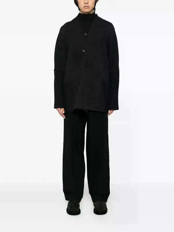DEVOA Pleated-panel Trousers