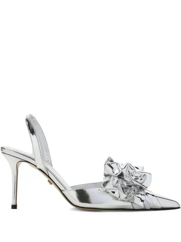 Mach & Mach Bow-embellished Slingback Pumps