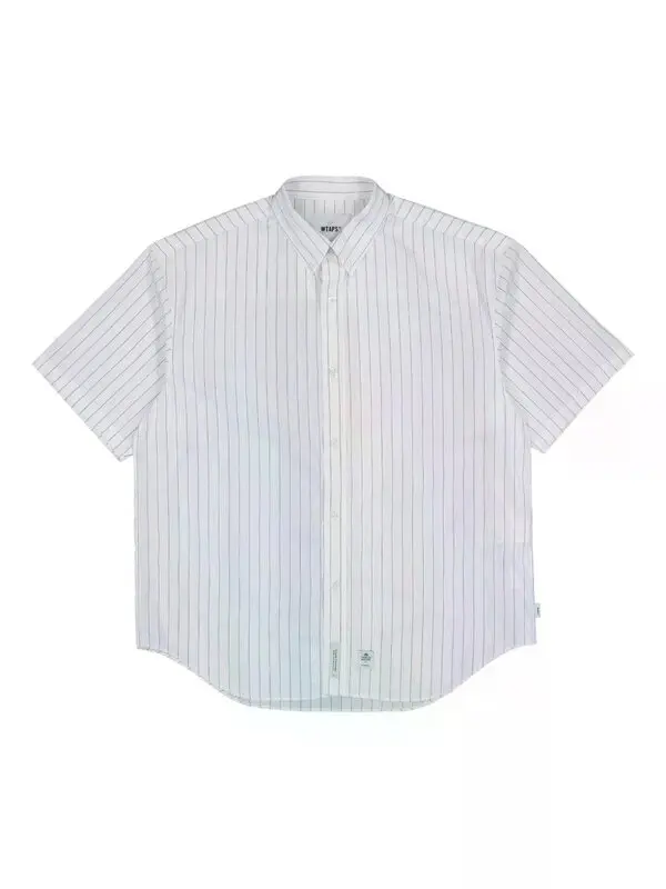 WTAPS Bd 03 Pinstripe-pattern Short-sleeve Shirt