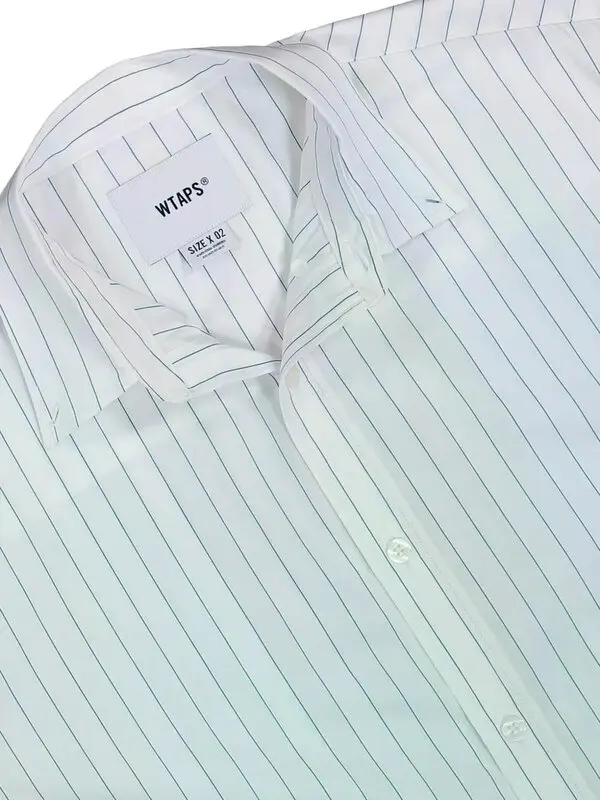 WTAPS Bd 03 Pinstripe-pattern Short-sleeve Shirt