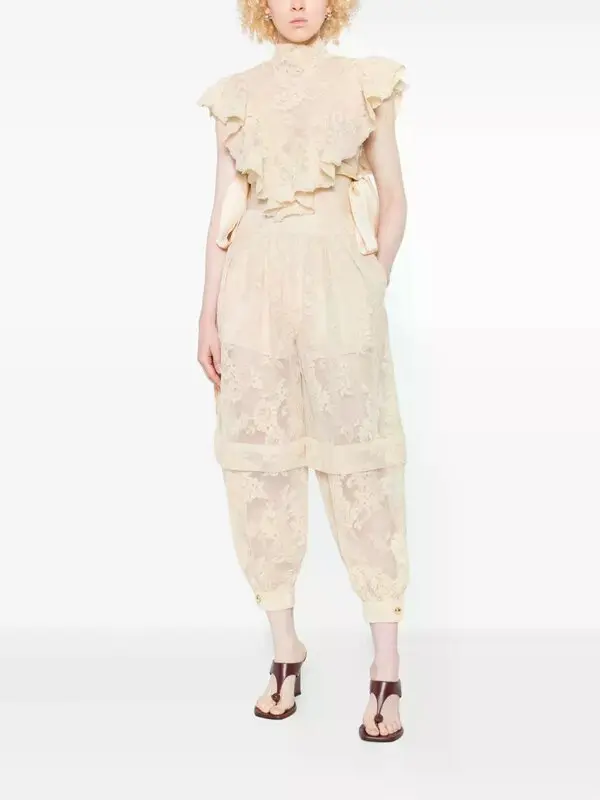 Zimmermann Hypnotic Lace Floral Trousers