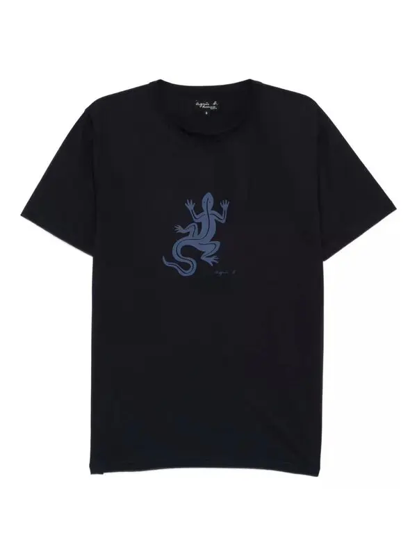 AGNÈS B. Lizard-print T-shirt